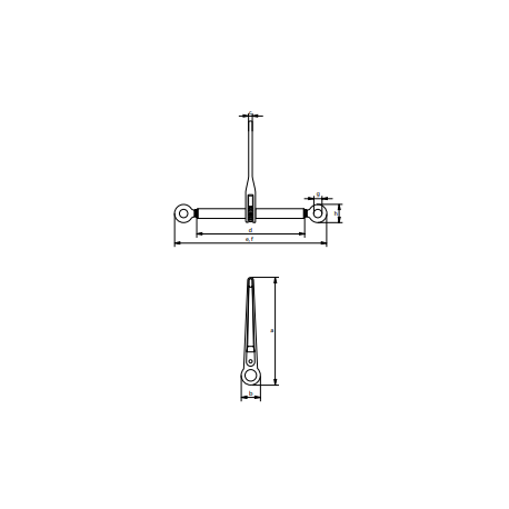Chain ratchet tensioner - Green Pin Tycan - Levagemanutention.com