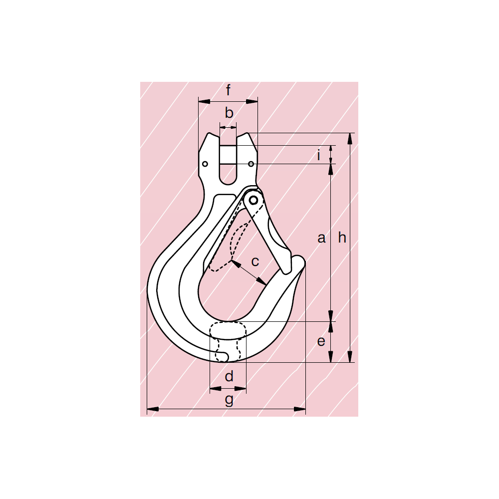 Single hook with clevis pin grade 80 -Levagemanutention.com