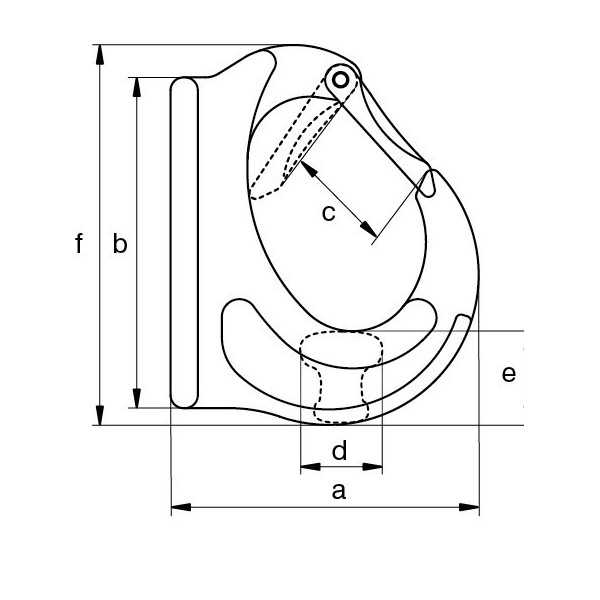 Crochet à Godet | Grade 80 | 1 - 15 T | Green Pin | Levage Manutention