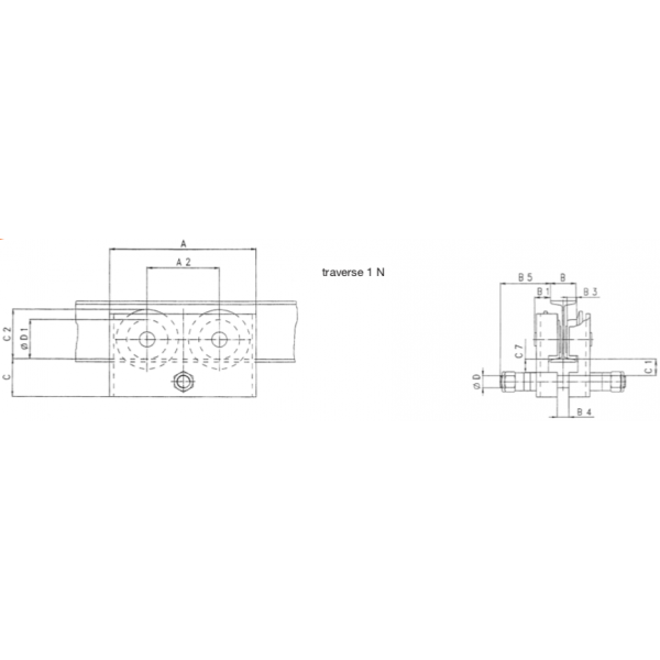 Chariot à pousser manuel 19/90 - CMU 0,5T à 10T | Levage Industriel