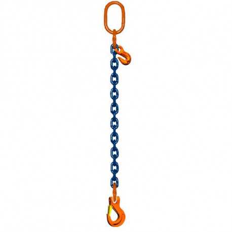 Elingue chaîne 1 brin Grade 100 Crochet à linguet | Levage Manutention