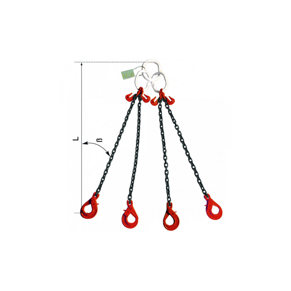 4-strand chain sling with clevis hooks - PRO - Levagemanutention.com