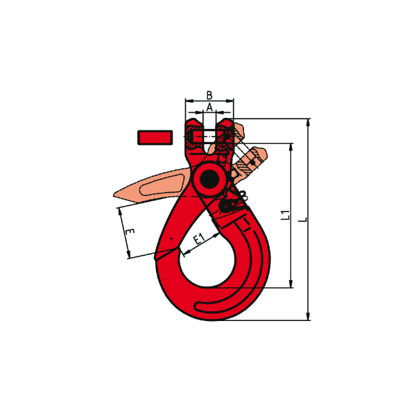 Crochet à Chape Automatique Grade 80 | 6 - 32 mm | Levage Manutention